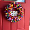 Rainbow Heart Ribbon Wreath - Etsy