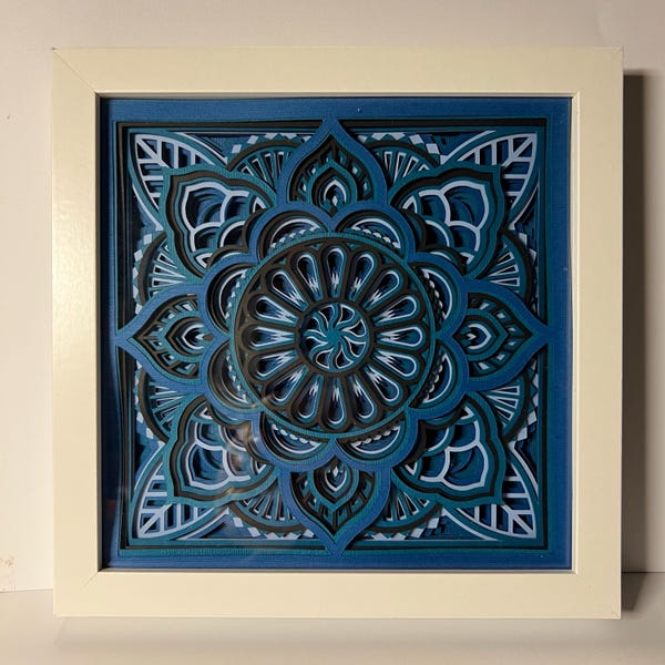 Laser Cut Geometric Mandala Svg Dxf Cutting Files, Layered Mandala ...