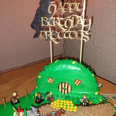 Hobbit Cake Topper Fantasy Party Decor Tolkien Birthday Decorations ...