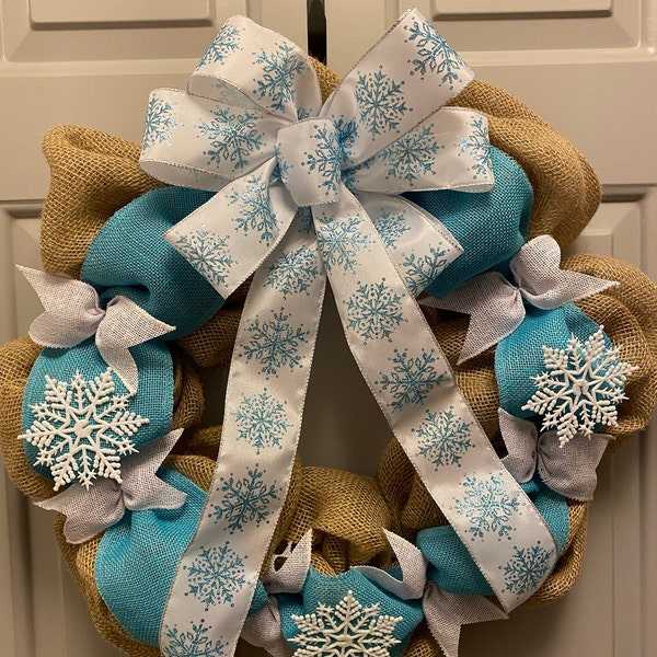 5 Inch Wide 10 Oz Light Blue Burlap Ribbon 10 Yards BS151 - Etsy