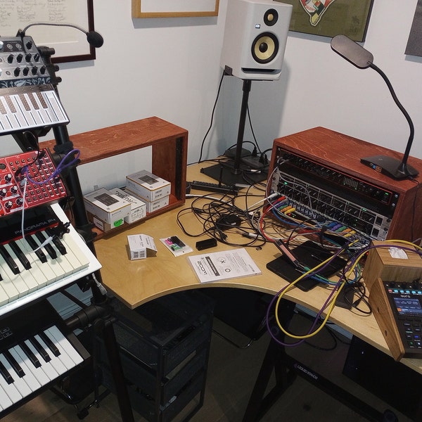 Desktop Studio Rack | 1U - 6U Handmade Solid Wood | Quick Turnaround ...