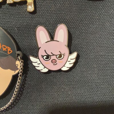 Stray Kids Changbin SKZOO Dwaekki Angel / Flying Pig Pin - Etsy
