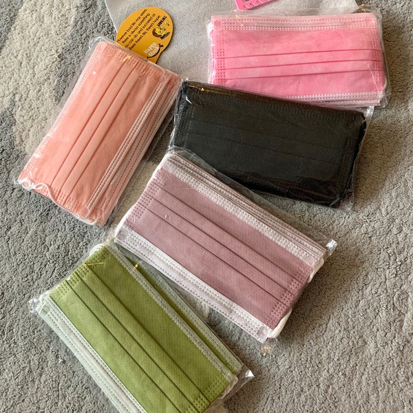 3 Layers %100 Cotton Kids Face Mask With Nose Wire, Ultra Elastic Ear ...
