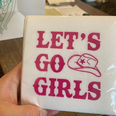 Let's Go Girls Napkins, Western Party Supplies, Rodeo Napkins ...