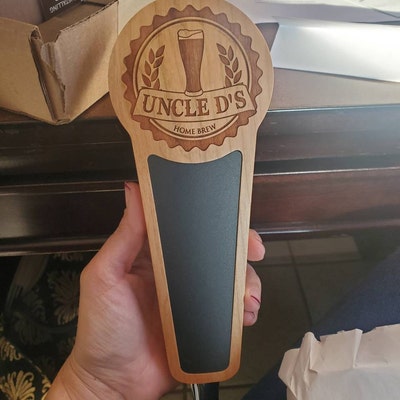 Personalized Custom Beer Tap Handle Laser Engraved With Chalkboard ...