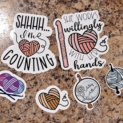 Crochet Stickerscrochet Sticker Packartsy Arthurshooked on - Etsy