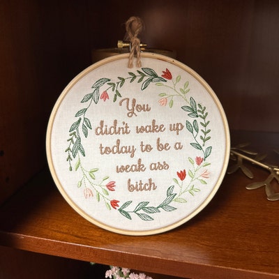 Destroy the Patriarchy Not the Planet: Feminist Embroidery Hoop Art ...