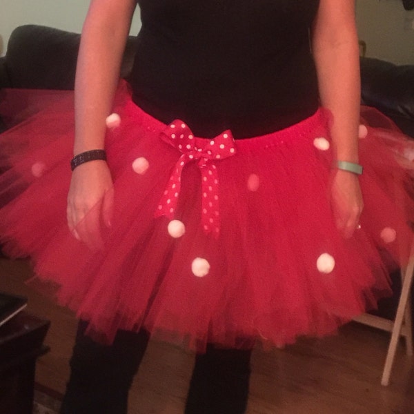 Red Minnie Mouse Tutu - Etsy
