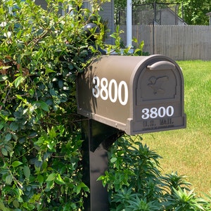 Custom Reflective Mailbox Number Decals 2 Pack - Etsy