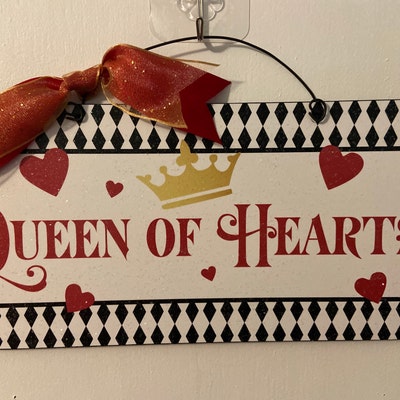 Queen of Hearts Sign. - Etsy