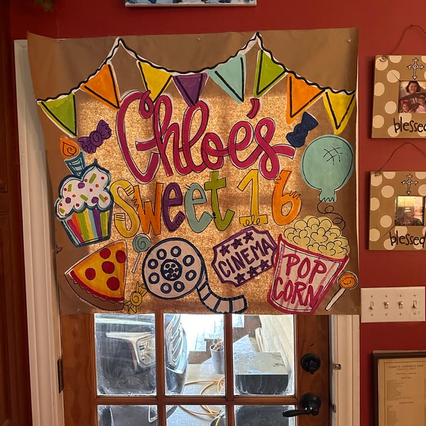 Custom Party Banner - Personalized Party Decor - Birthday Sign ...