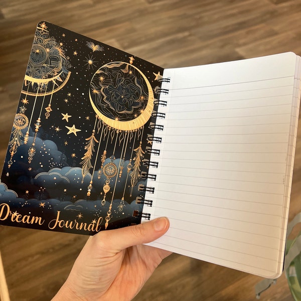 Personalized Celestial Journal, Night Sky Dream Notebook, Small Travel ...