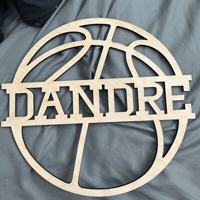 Basketball Name Sign, Nursery Decor, Personalized Wood Sign ...
