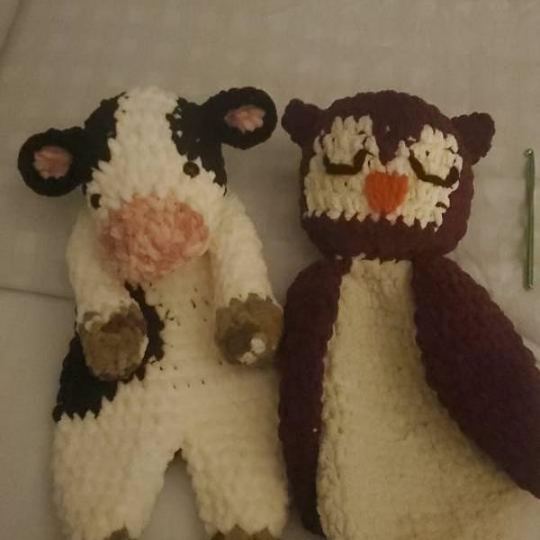 Crochet Highland Cow Snuggler Pattern, Highland Cow Lovey Crochet ...