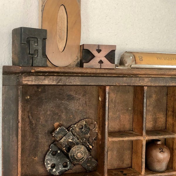 Mailbox Table Top Letter Box Antique Letterpress Printing Box - Etsy