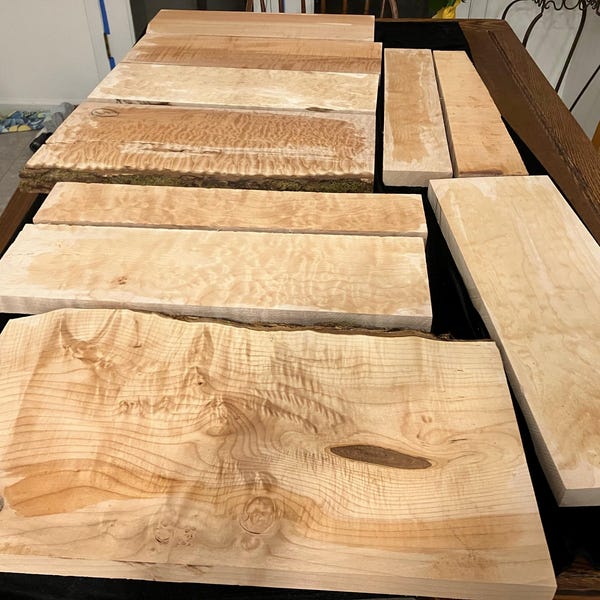Figured Maple Boards (quilt, Flame, Burl, Spalt, Plain) - Figured Maple ...