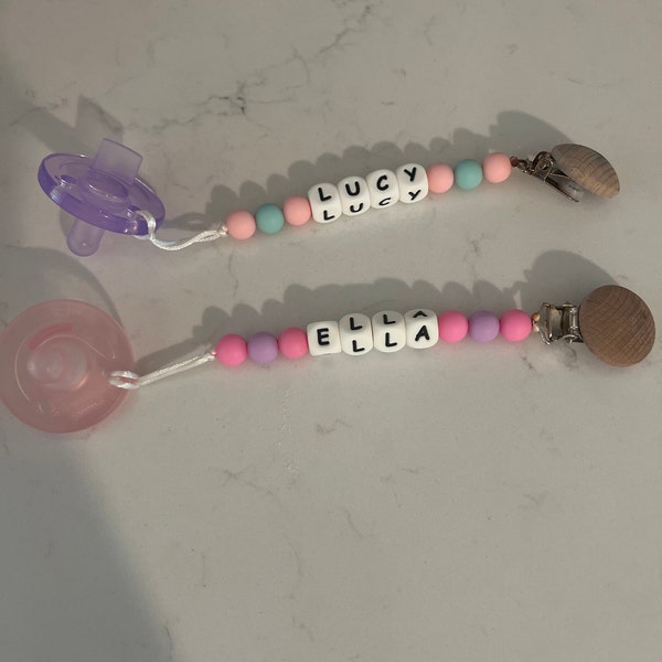 Personalized Pacifier Clips - Etsy