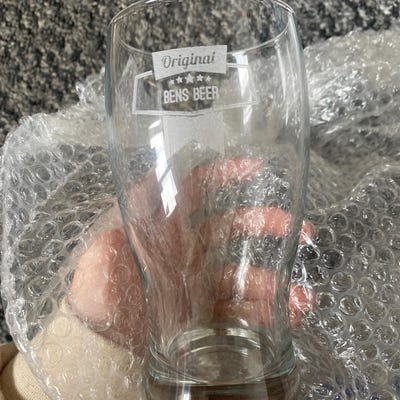 Personalised Pint Glass Custom Beer Glass Engraved Glass Gift Any ...