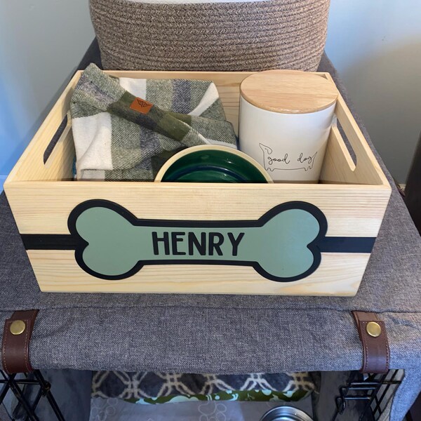 Personalized Toy Box Wood Storage Tote Kids Toy Storage Bin Aesthetic ...