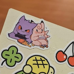 Raichu Peeker Sticker 5, Kawaii Kanto Pokemon Sticker, Cute Waterproof ...