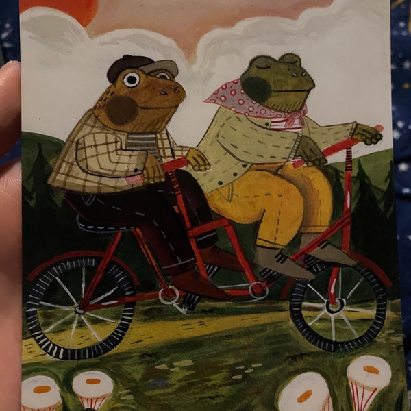 Frog and Toad's Bike Ride Print - Etsy