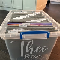 Printable Memory Box File Labels, Digital Download School Memories File ...