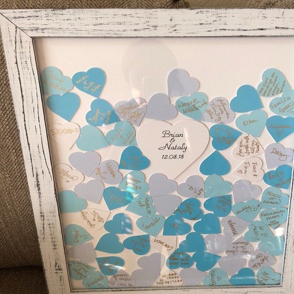 Unique Guestbook Wedding Guestbook Frame Custom Guestbook Alternative ...
