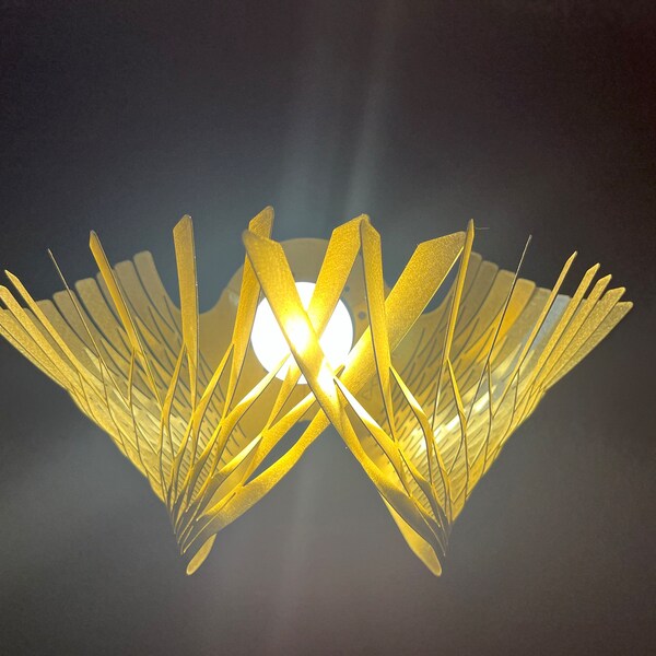 Brass Wing Wall Sconce, Bird Shadow Light, Golden Light Fixture, Bird ...