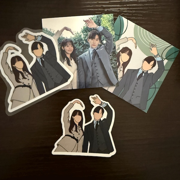 King the Land K-drama Fanart Sticker - Waterproof Vinyl, Fan Gift ...