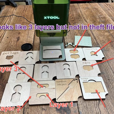 Interchangeable Jig Kit Xtool D1 and Pro FILE - Etsy