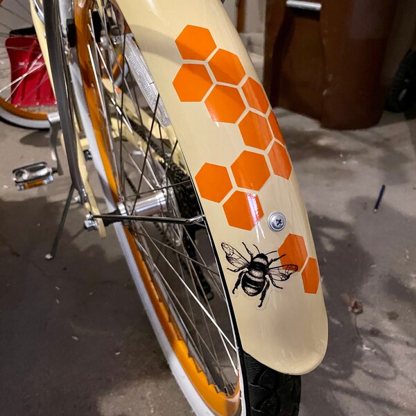 Reflective Bicycle Decals and Bike Helmet Stickers - Honeycomb ...