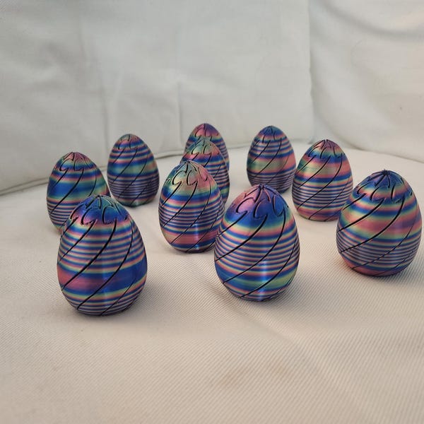 Twisty Fidget Egg STL | 3D Printable Sensory Toy | Articulated Fidget ...