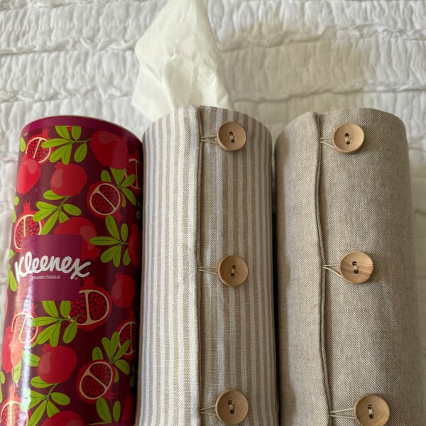 White Linen Ruffle Rectangle Tissue Box Cover - Etsy