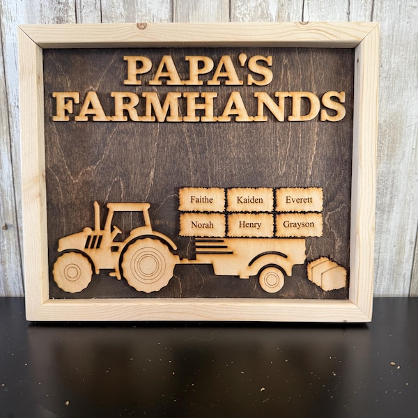 Gift for Grandpa, Fish Sign, Grandpa Sign, Fathers Day Gift, Hooked On ...