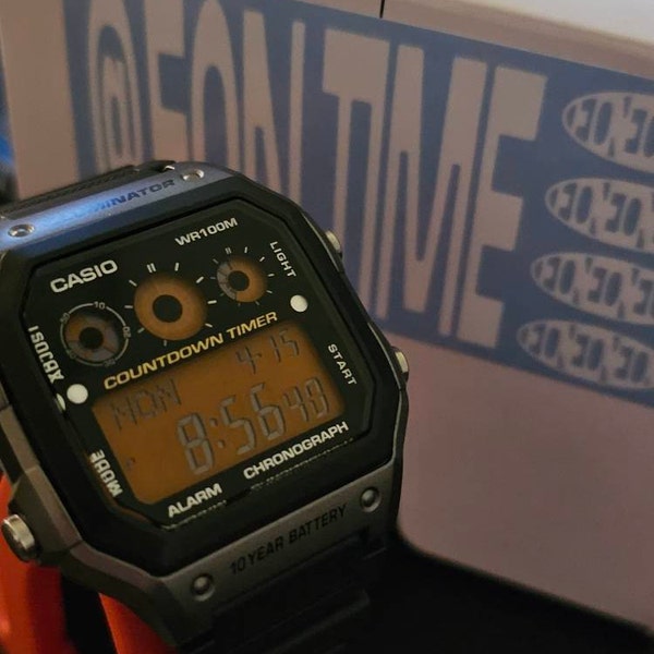 Casio Watch Modified Custom Casio Mod Vintage Casio Liquid Purple ...