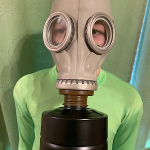 Military Romanian M74 Full Face Gas Mask W 40mm Filter & Carry Bag NATO ...