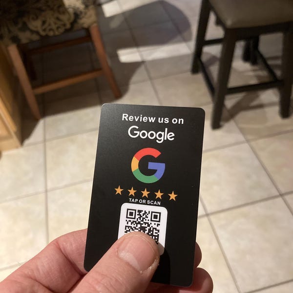 Google Review NFC Cards | Rate Us 5 Stars Card | NFC Touch Cards ...