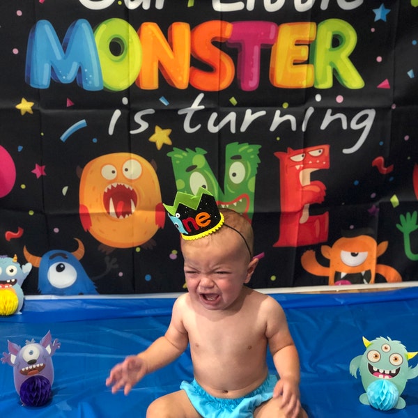Monster Birthday Crown, Monster Birthday Party, Monster Party Hat ...