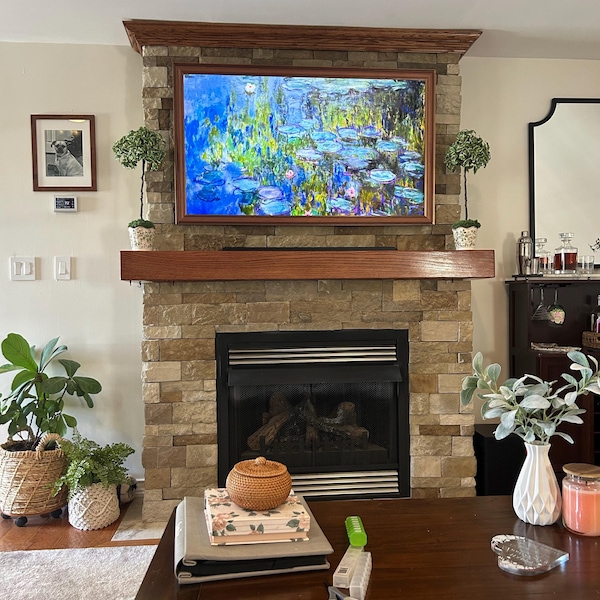 Spring Frame Tv Art Instant Download | Wildflower Floral Embroidery ...