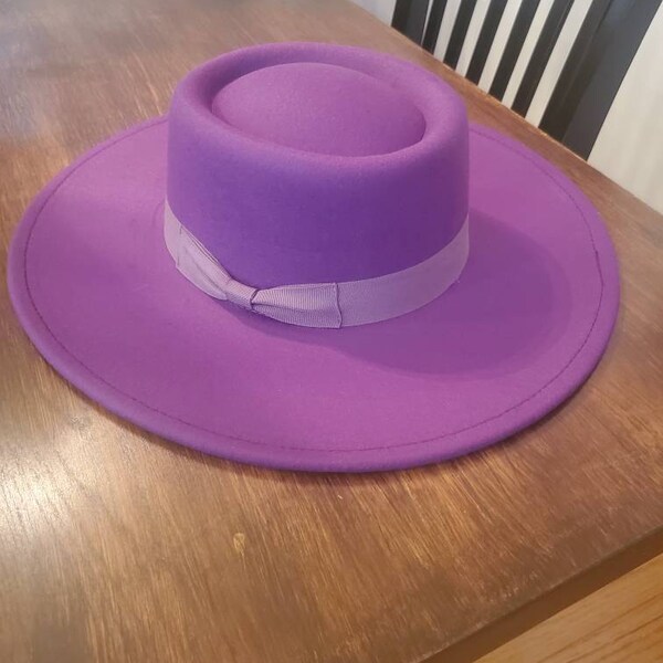 Vegan Felt Fall Fedora Hat With Animal Print Faux Leather Band,fall Hat ...