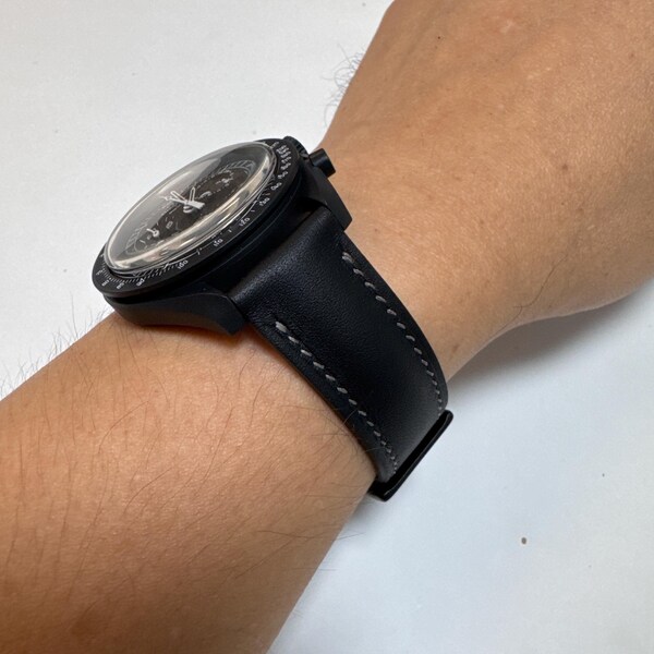 Black Swift Rally Strap for Moonswatch Mercury - Etsy