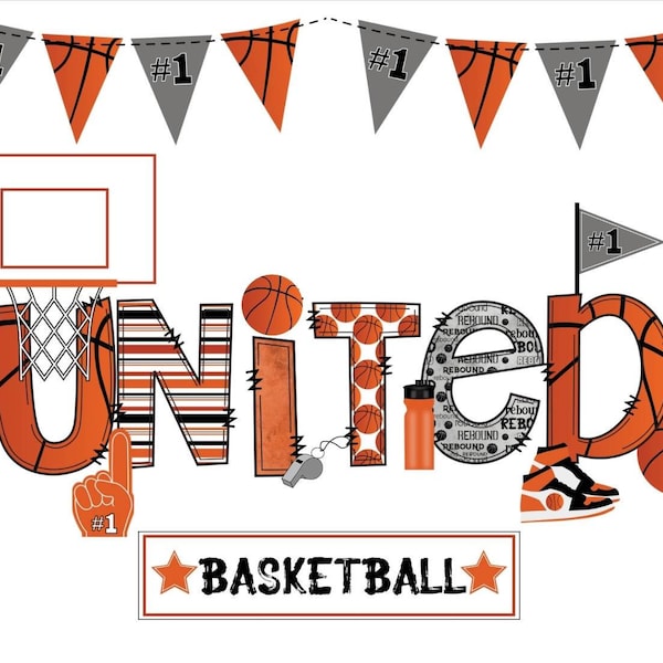 Basketball Doodle Alphabet Bundle, Basketball PNG Letters, Numbers ...