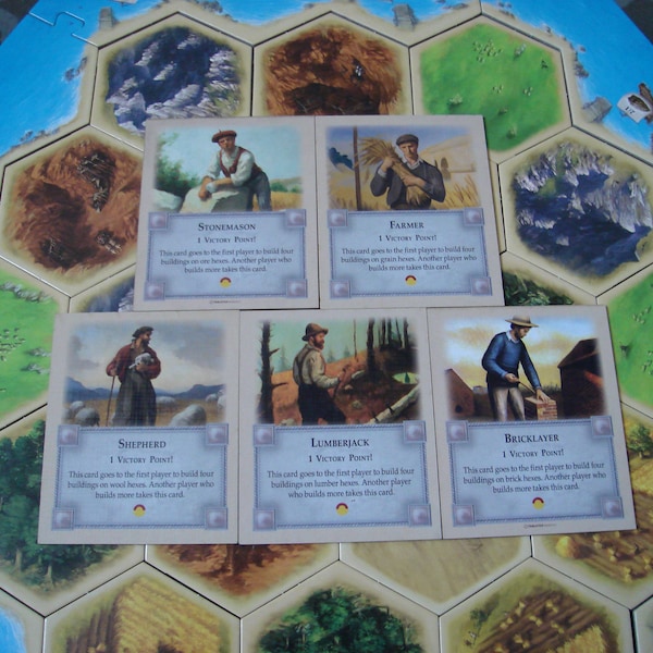 Profession Cards Scenario Compatible With Catan's Settlers of Catan 5th ...