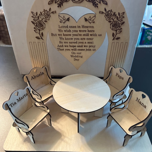 Wedding Memorial Display, Wedding Memorial Table, Remembrance Table ...