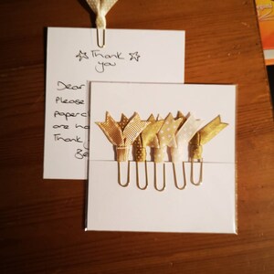 Ribbon paper clip unique bookmark page markers | Etsy