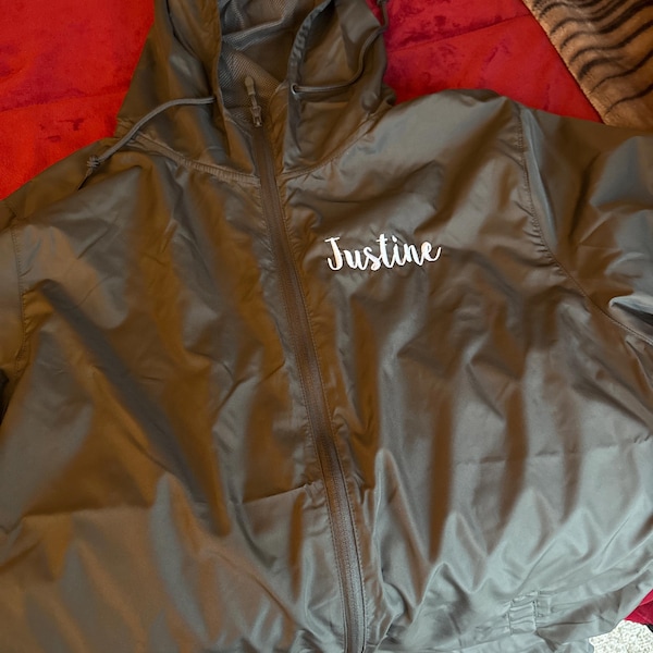Monogrammed Rain Jacket, Personalized Rain Coat, Gifts for Her ...