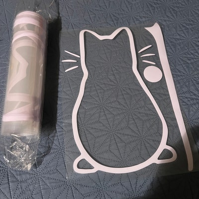 Cat Window Wiper Tail Sticker, Rear Windshild Decoration, Cartoon Line ...
