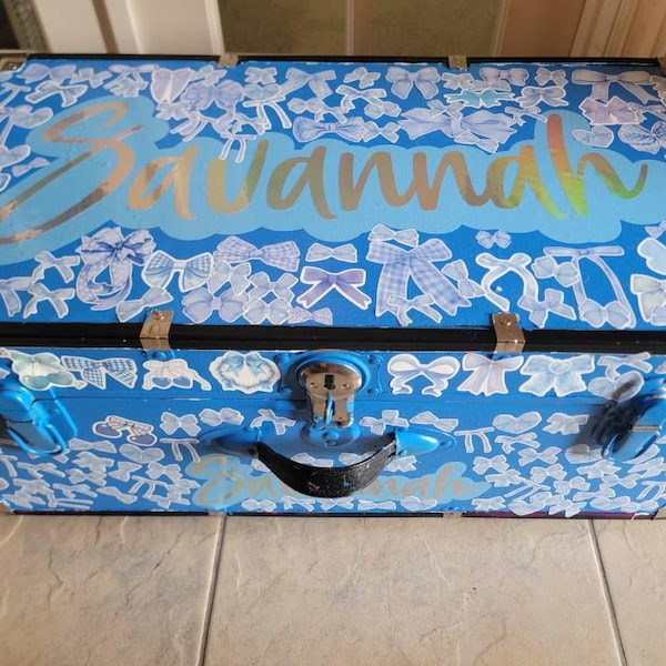 Custom Camp Trunk Decal for Girls Personalized Vinyl Sticker for ...