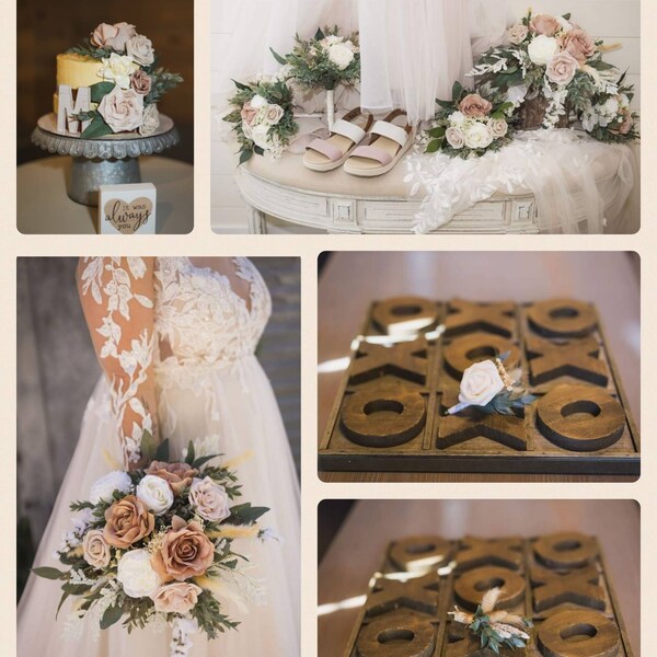 Terracotta and Rust Fall Wedding Sign Swag, Floral Sign Decor, Burnt ...