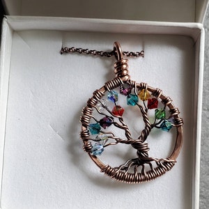 Ruby Tree of Life Necklace Silver Red Wire Wrapped Pendant - Etsy